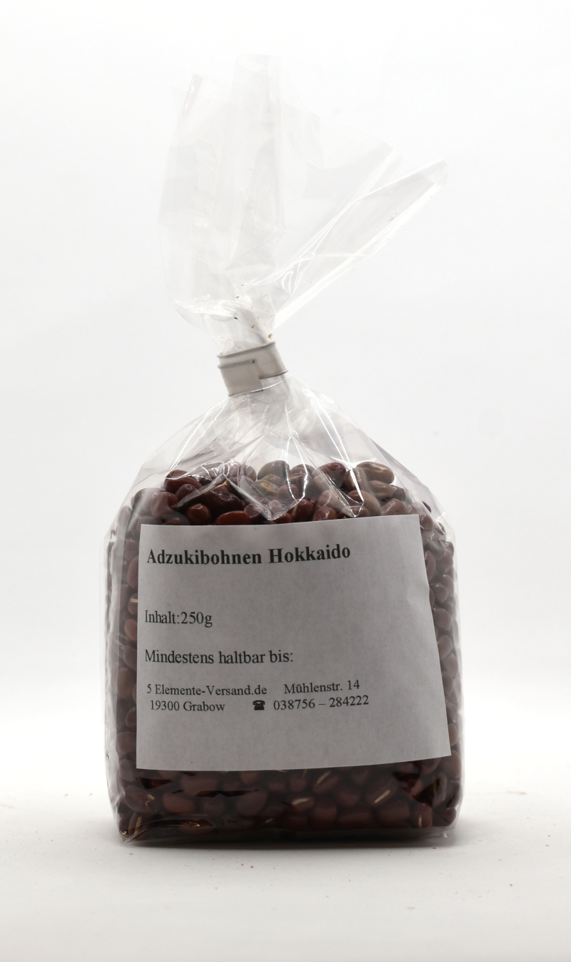 5-Elemente-Versand - Azukibohnen Hokkaido, Selbstabfüllung, 250g